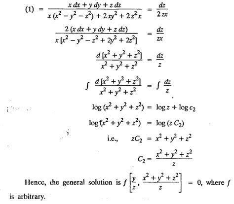 Lagrange S Linear Equation Solved Example Problems Partial Differential Equations