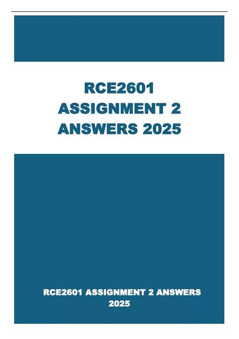 Rce2601 Assignment 2 Answers 2025 Rce2601 Rce2601 Stuvia Sa Rce2601 Assignment 2 Answers 2025 Rce2601 Rce2601 Stuvia Sa