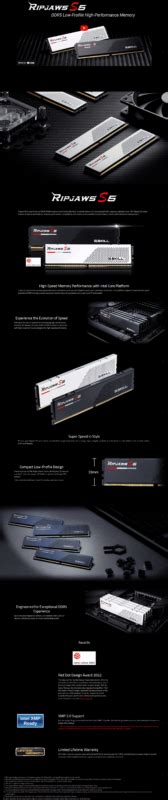 G Skill Ripjaws S5 64GB DDR5 6000MHz Desktop Memory