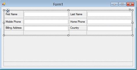 Designing The Layout Of Windows Forms Using A TableLayoutPanel With Auto Expand Panels