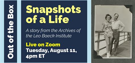 Snapshots Of A Life—the Emil Carl Grossmann Collection Leo Baeck Institute