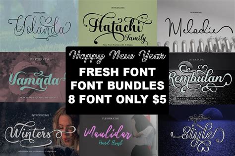 Art Design Font Bundles Art Design Font Bundles