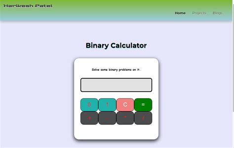 Github Kumarharikeshbinary Calcculator