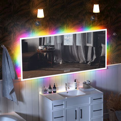 Rgb Bathroom Mirror Smart Touch Control And Led Technology