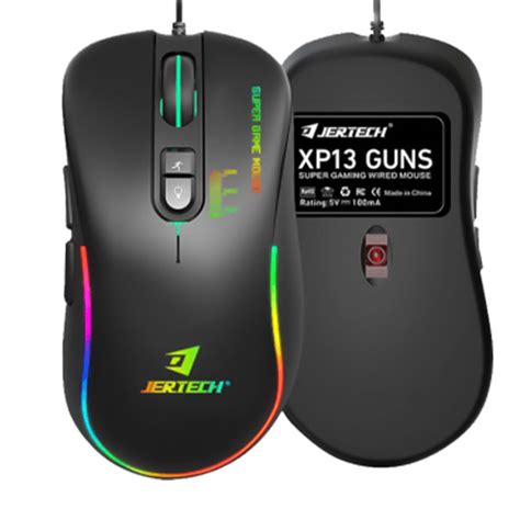 Jertech Xp13 Guns Macro Pro Rainbow Wired Gaming Mouse