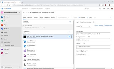 updating my asp website from 2 2 core preview 2 to 2 2