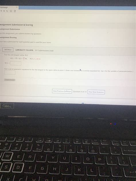 Solved Webassign 2 X ډ Assignment Submission And Scoring