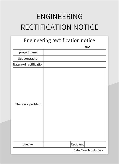 Free Rectification List Templates For Google Sheets And Microsoft Excel Slidesdocs