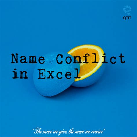 fixed name conflict in excel