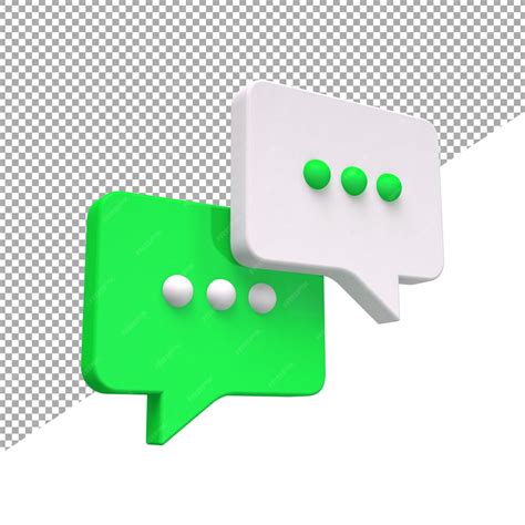 Premium Psd 3d Illustration Of Speech Bubble Or Chat Bubble Isolated