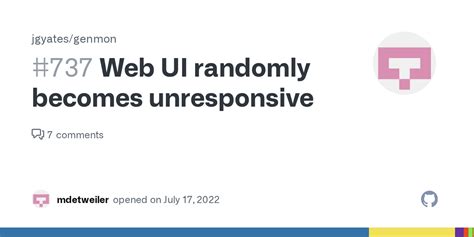 Web Ui Randomly Becomes Unresponsive · Issue 737 · Jgyatesgenmon · Github