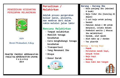 Leaflet Persalinan Pdfcoffeecom