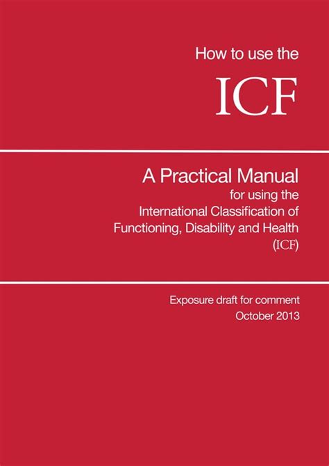 International Classification Of Functioning Disability And Health Icf Pdf