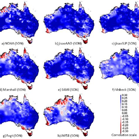 Difference Between Winter Noaa Index Rainfall Correlation And Winter