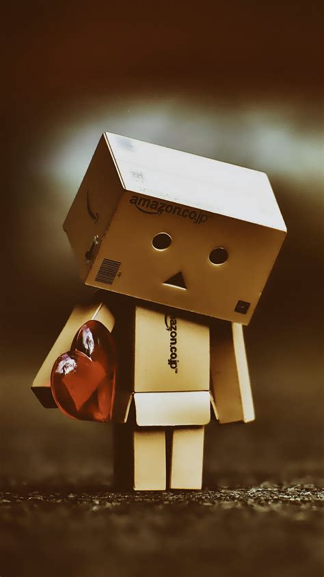 Cute Amazon Box Robot Wallpaper