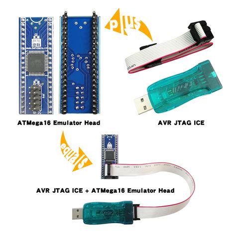 Avr Usb Emulator Debugger Programmer Jtag Ice For Atmel Atmega16 Jtag Simulation Head 