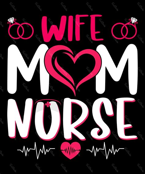 Wife Mom Nurse Vector File Illustrator Premium