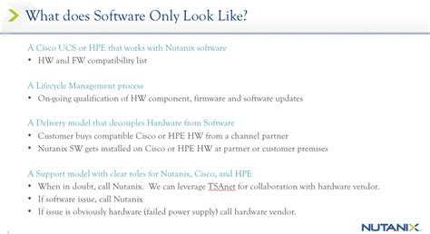 Nutanix Software Only Offering Nutanix Software Only Offering