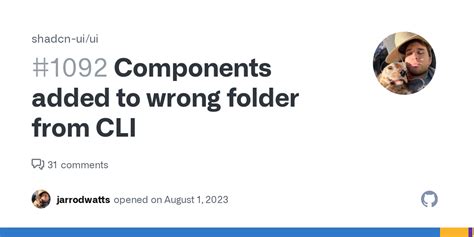 Components Added To Wrong Folder From Cli · Issue 1092 · Shadcn Uiui