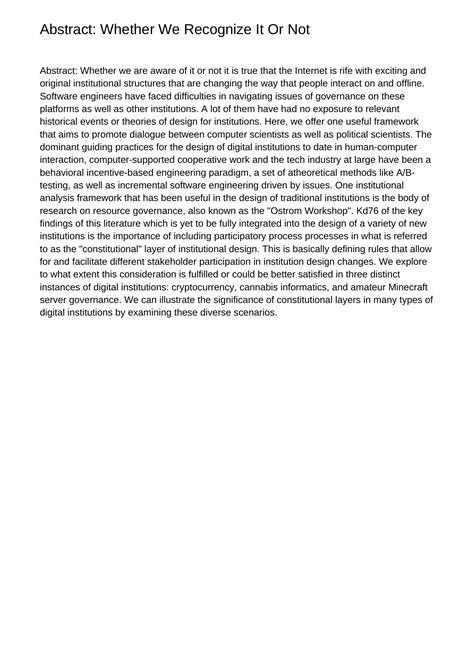 Abstract Whether We Recognize It Or Notmntjn Pdf Pdf Docdroid