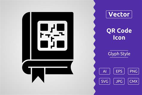 Vector QR Code Glyph Icon Graphic By Muhammad Atiq Creative Fabrica