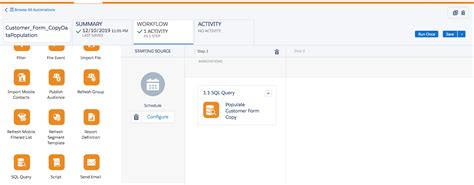 salesforce marketing cloud read values from form and insert update