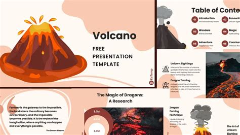 volcano powerpoint presentation template eatemp