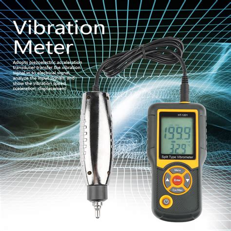 Ht 1201 Digital Split Type Vibration Tachometer Meter Tester Vibrometer Sensor Ebay