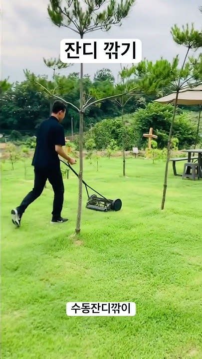 잔디 깎기 수동잔디깎이 Youtube