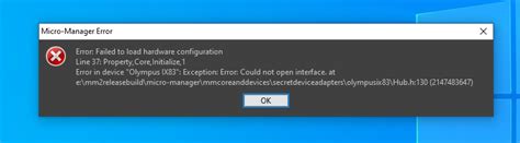 failed to load hardware configuration usage and issues image sc forum