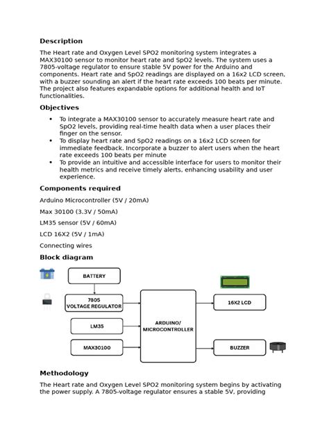 heart rate and oxygen level spo2 monitoring system using arduino pdf