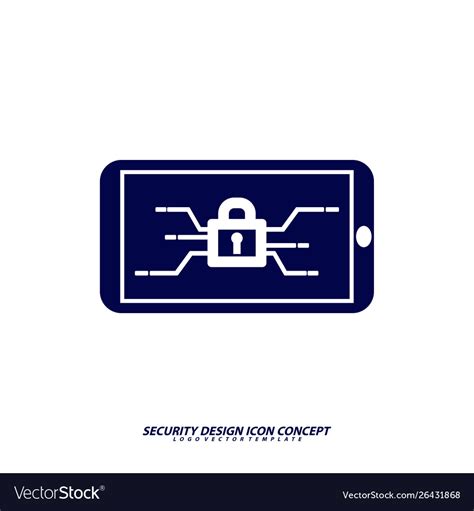 Security Icon Logo Design Protection Royalty Free Vector