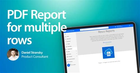 Save Time And Effort Create Pdf Report For Multiple Rows In Dynamics 365 With Resco Reports