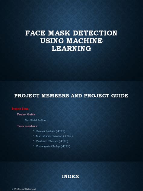 Project Review Face Mask Detection Using Machine Learning Pdf Machine Learning Deep Learning