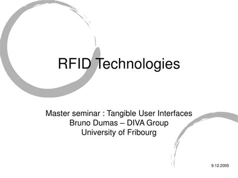 PPT RFID Technologies PowerPoint Presentation Free Download ID