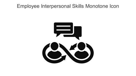 Employee Interpersonal Skills Monotone Icon In Powerpoint Pptx Png And Editable Eps Format Ppt