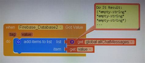 Problem While Retrieving Values From Firebase Discuss Kodular Community