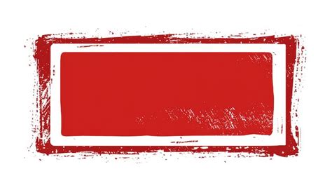 Red Rectangular Stamp With White Border Premium Ai Generated Image