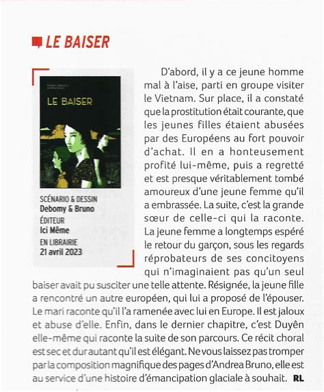 Le Baiser de Frédéric Debomy et Andrea Bruno Ici Même Éditions