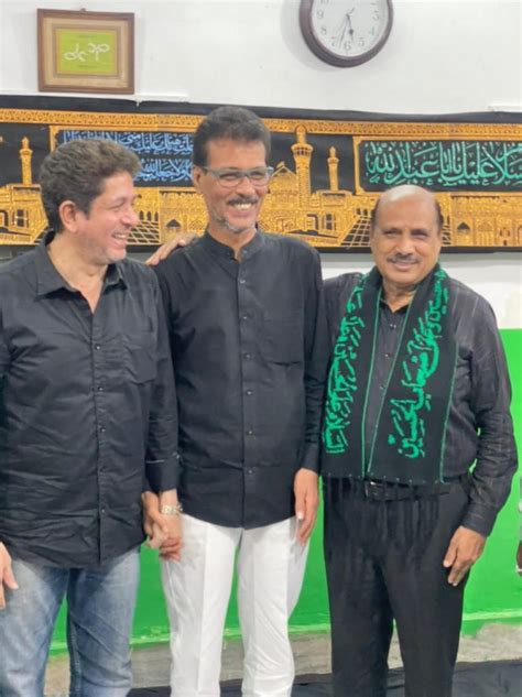 Sadath Founder And Acting President Of Anjumna E Saqqa E Harrama S Met Najaf Ali Shoukat