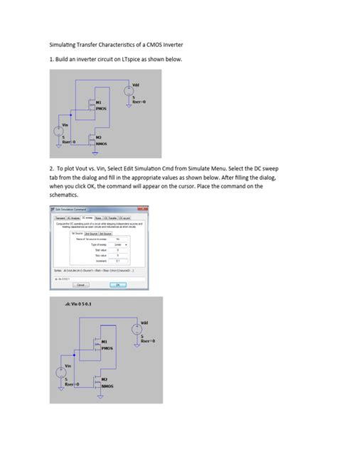 Simulating Transfer Characteristics Of A Cmos Inverter Pdf