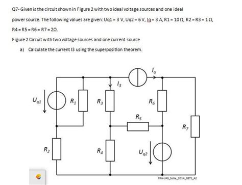 Solved Q Given Is The Circuit Shown In Figure With Two Chegg Com
