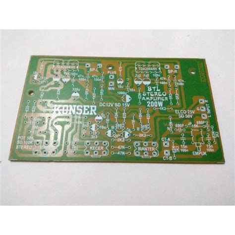 Jual PCB Stereo Power Amplifier TDA2005 TDA2004 Shopee Indonesia