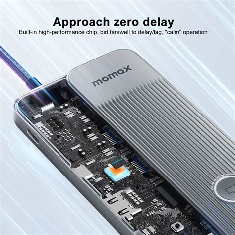 Momax Dh16 6 In 1 Onelink Travel Case Type C To Usb Docking Station Hub Adapter