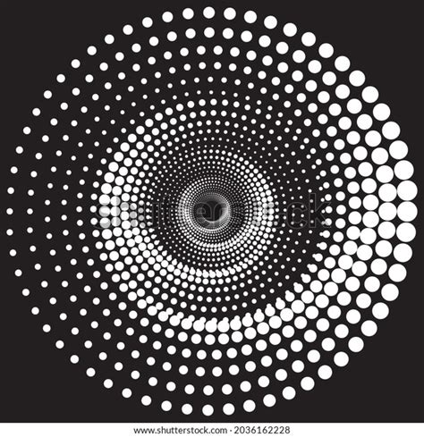 Futuristic Design Element Ornament Spiral Pattern Stock Vector Royalty Free 2036162228