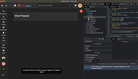 Bug Api Fetch Fails For Most Poppular · Issue 4140 · Freetubeappfreetube · Github