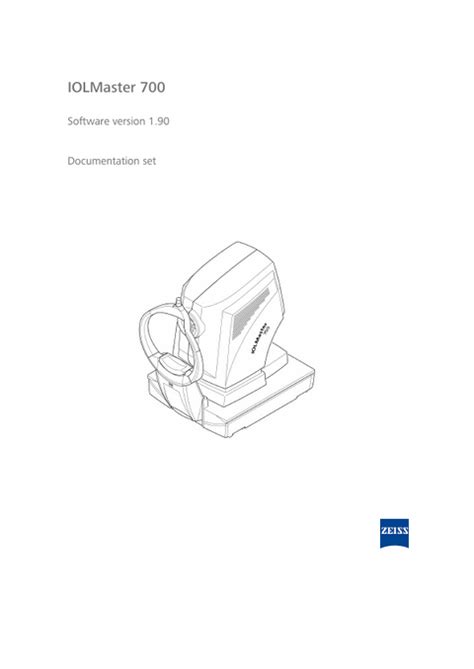 Iolmaster 700 Documentation Set Sw Ver 190 Pdf Download