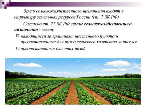 Использование земель сельскохозяйственного назначения Online Presentation