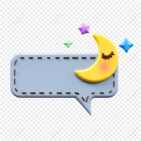 dialog bubble 3d rendering moon real bubble box dialog box social