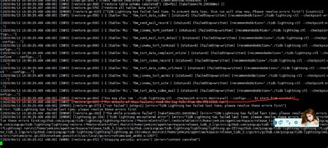 tidb lighting 导入报错TiDB lightning has failed last time TiDB 的问答社区